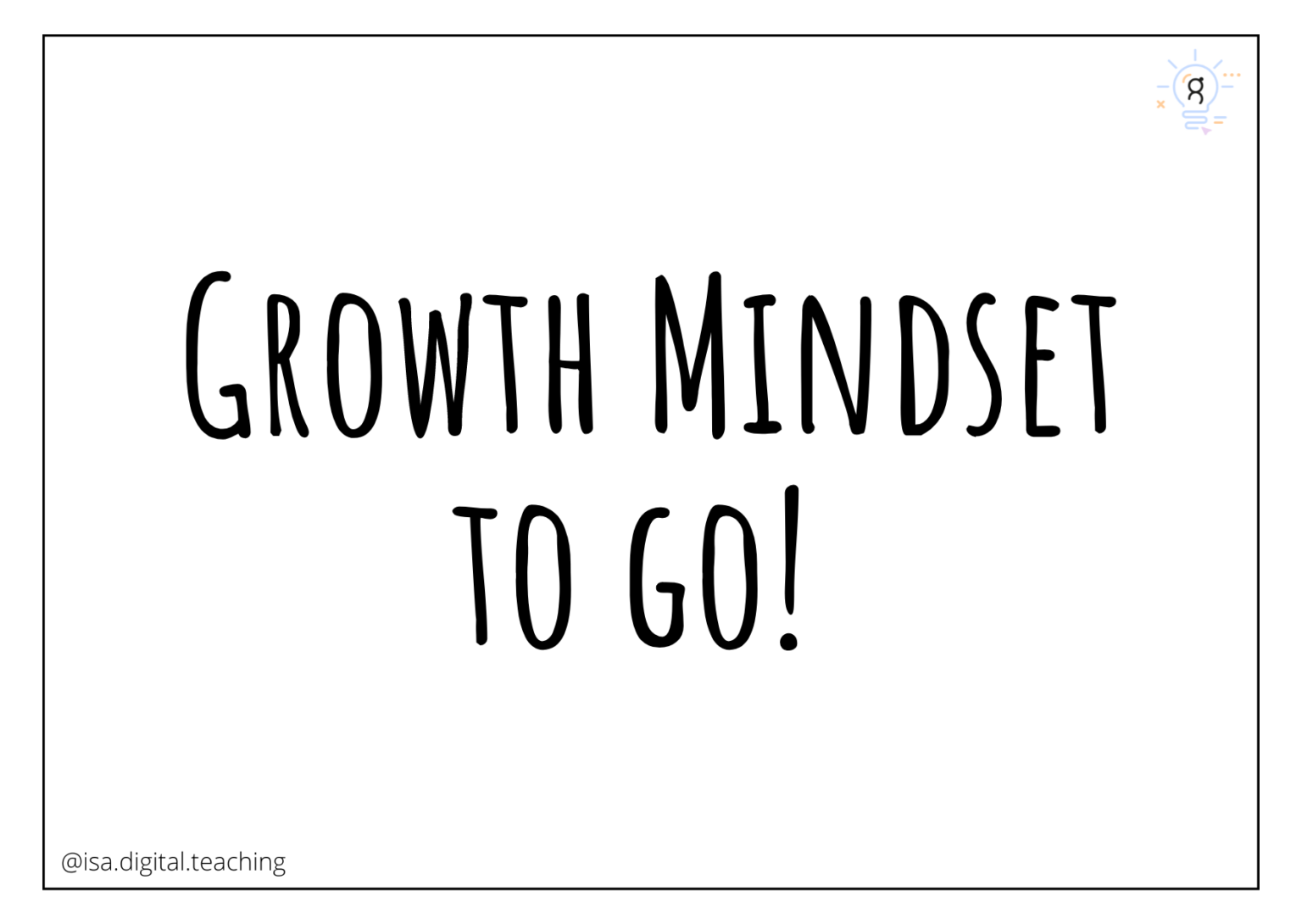 Growth Mindset to go 🌱